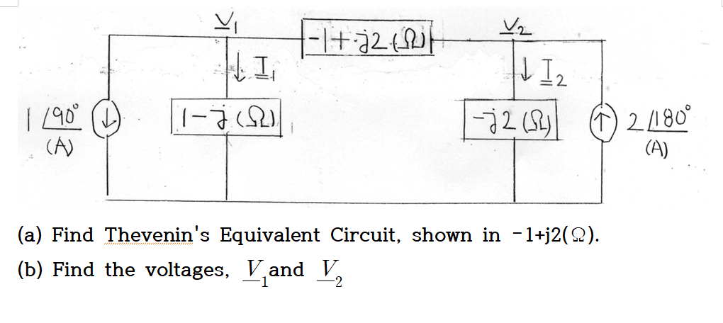 Solved (a) Find Thevenin's Equivalent Circuit, shown in | Chegg.com
