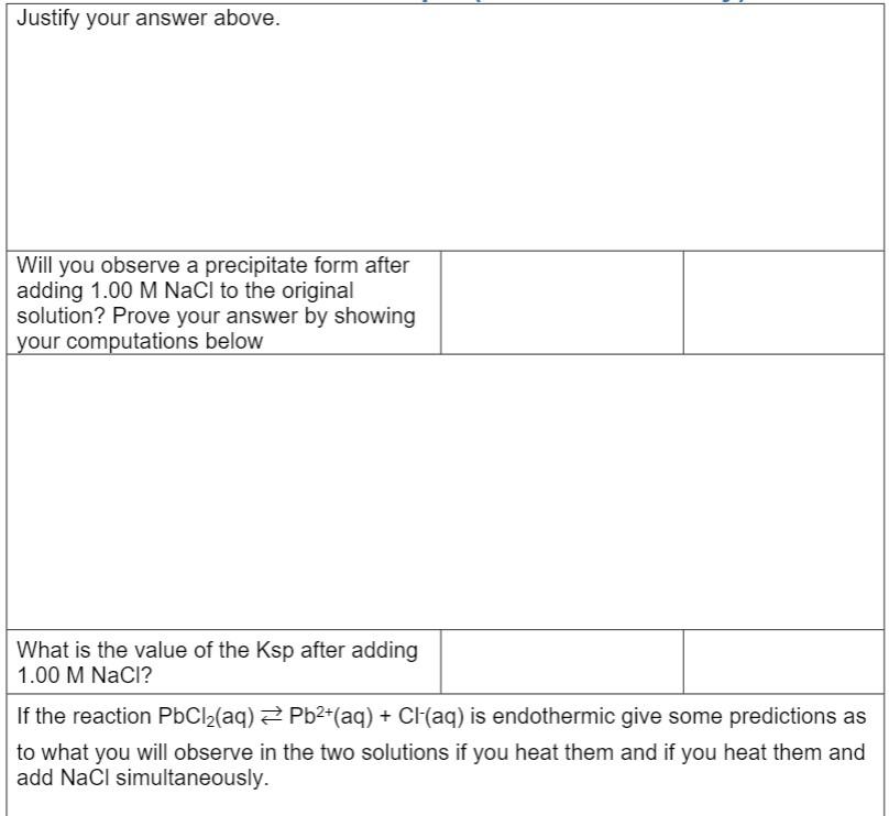 Solved Two solutions of PbCl2 are prepared. Solution A | Chegg.com