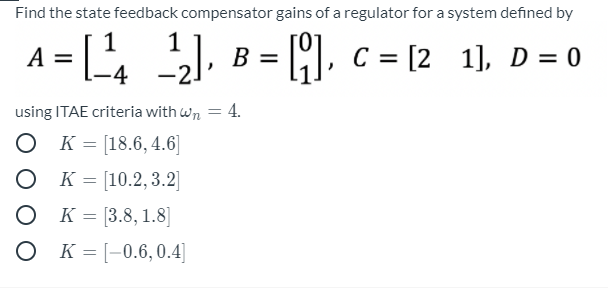 Solved Determine which set of eigenvalues represents a 4th | Chegg.com