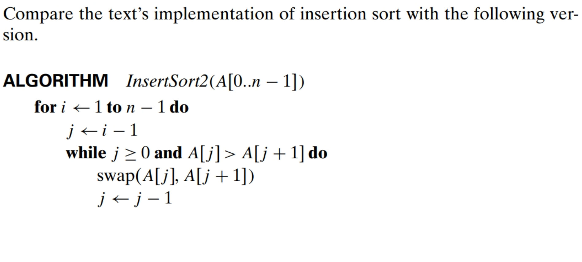 Solved Compare Algorithm 1 With Algorithm 2 What Is The