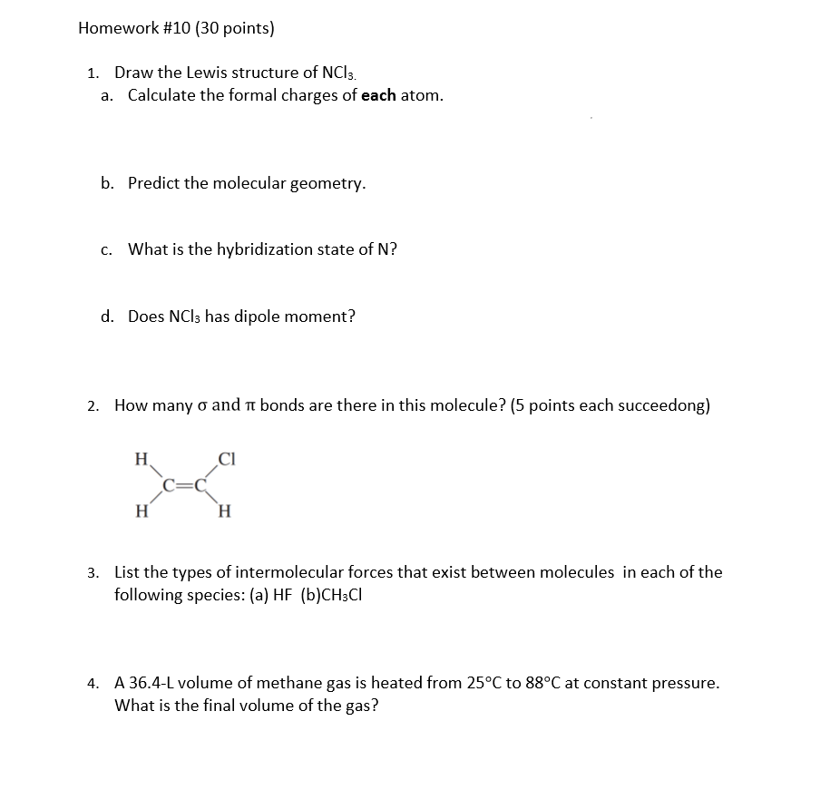 Ncl3 Molecular Geometry