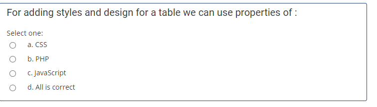 Solved By using which of the following options, the border | Chegg.com