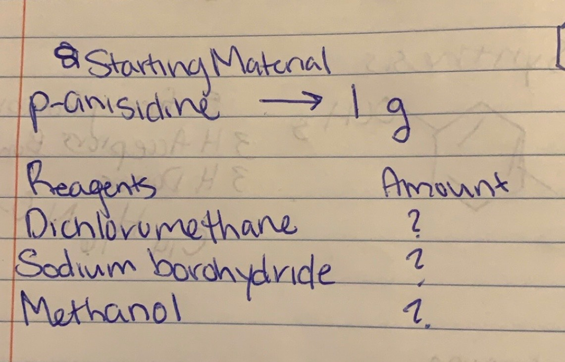 Solved REAGENT AMOUNTS 4) Proposed Amounts of Starting | Chegg.com