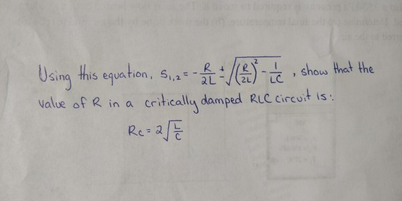 Solved Using this equation, S., 2 = - 2 + 1/ ( 2 ) - show | Chegg.com
