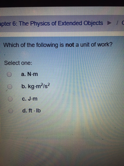 Solved apter 6: The Physics of Extended Objects / Which of | Chegg.com