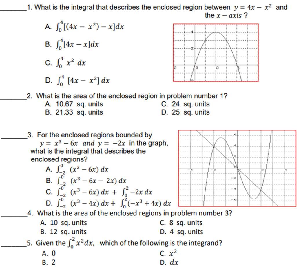 Solved - 1. What is the integral that describes the enclosed | Chegg.com