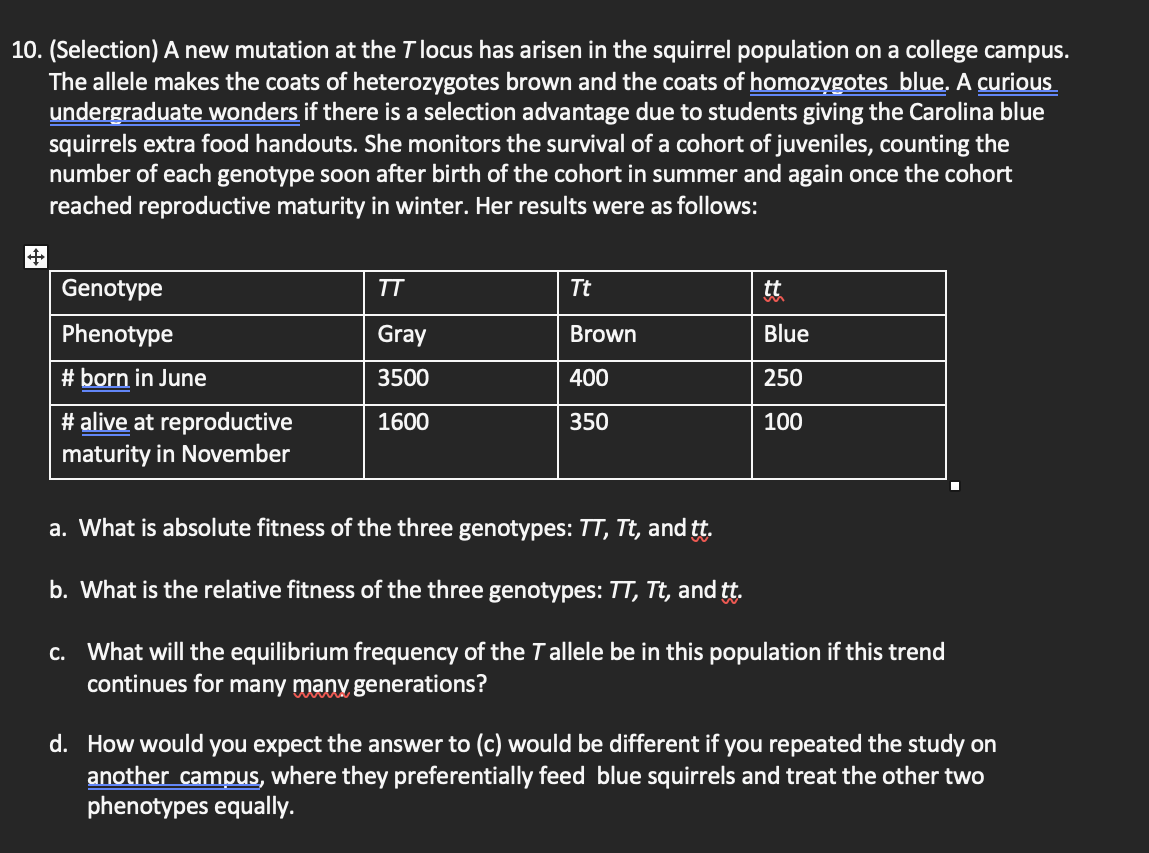 Solved 12. You have a locus with two alleles, A and a. Draw | Chegg.com