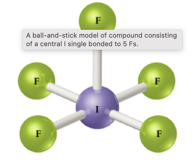 Solved A ball-and-stick model of compound consisting of a | Chegg.com