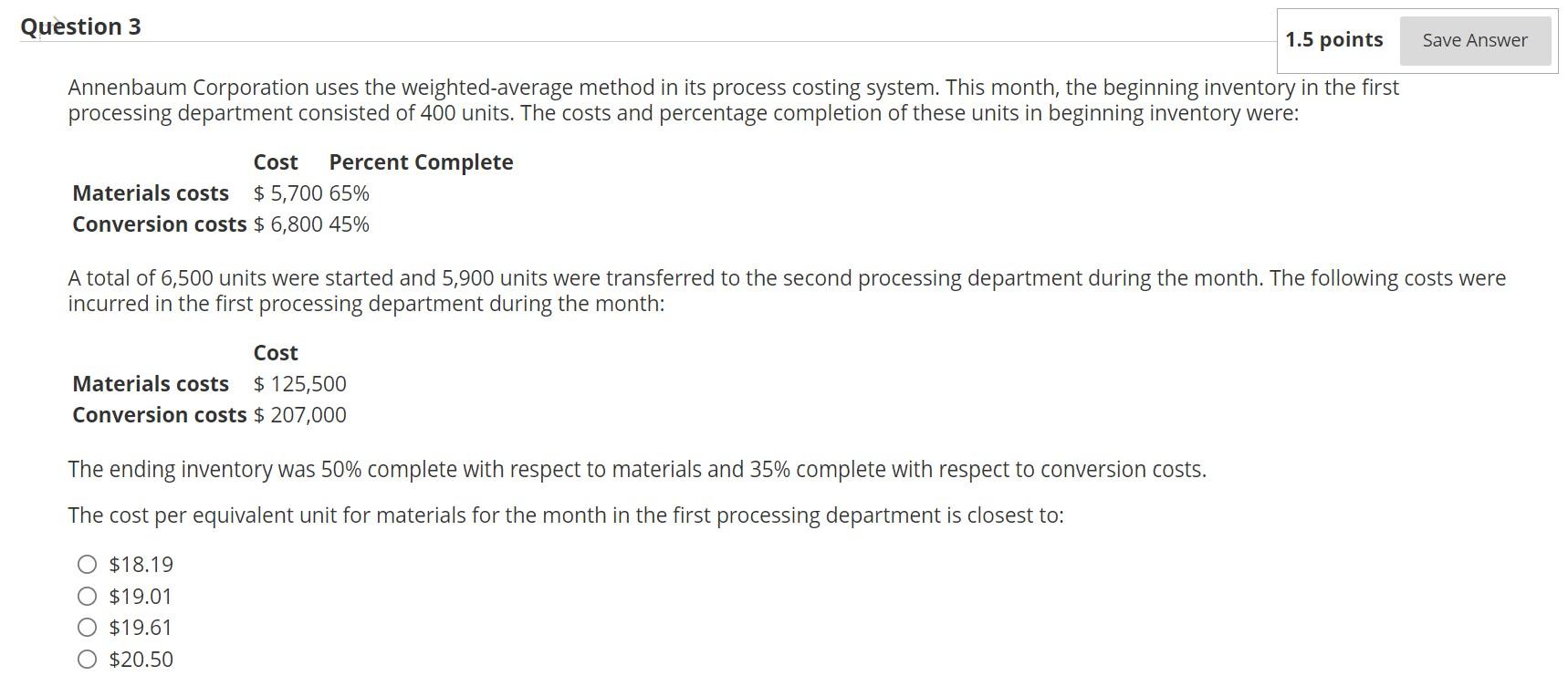 Solved Question 3 1.5 points Save Answer Annenbaum | Chegg.com Solved Question 3 1.5 points Save Answer Annenbaum | Chegg.com