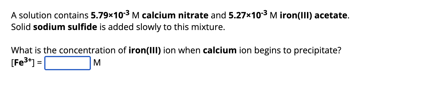 Solved Chapter 15 - ﻿Question 19: A solution contains | Chegg.com