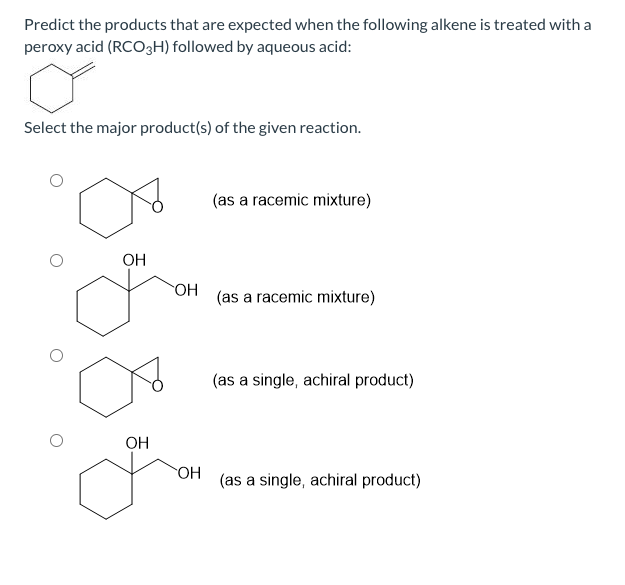 Solved Predict the products that are expected when the | Chegg.com