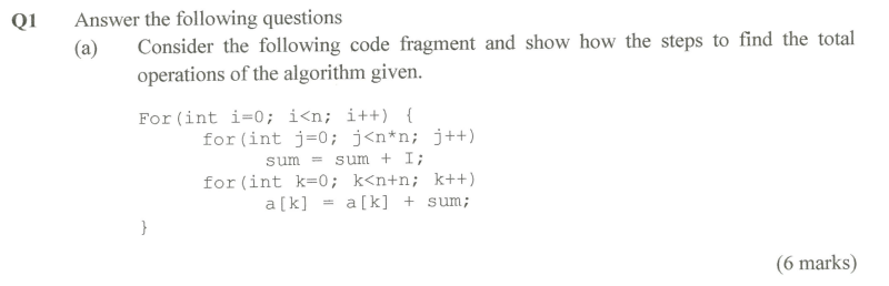 Solved Q1 Answer the following questions (a) Consider the | Chegg.com