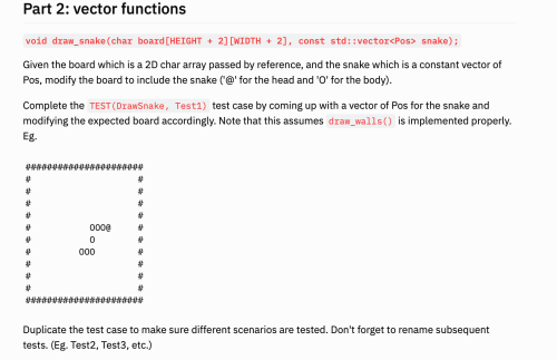 Solved C++ Snake Game Please help with this project. I am to | Chegg.com