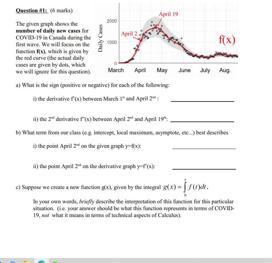 Solved Question #1: (6 marks) April 19 2000 April 2 Daily | Chegg.com Solved Question #1: (6 marks) April 19 2000 April 2 Daily | Chegg.com