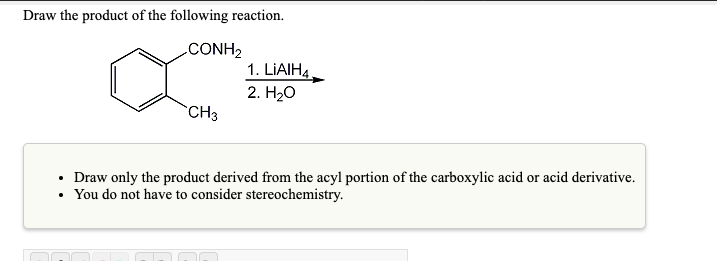 Solved Draw the product of the following reaction CONH2 1. | Chegg.com