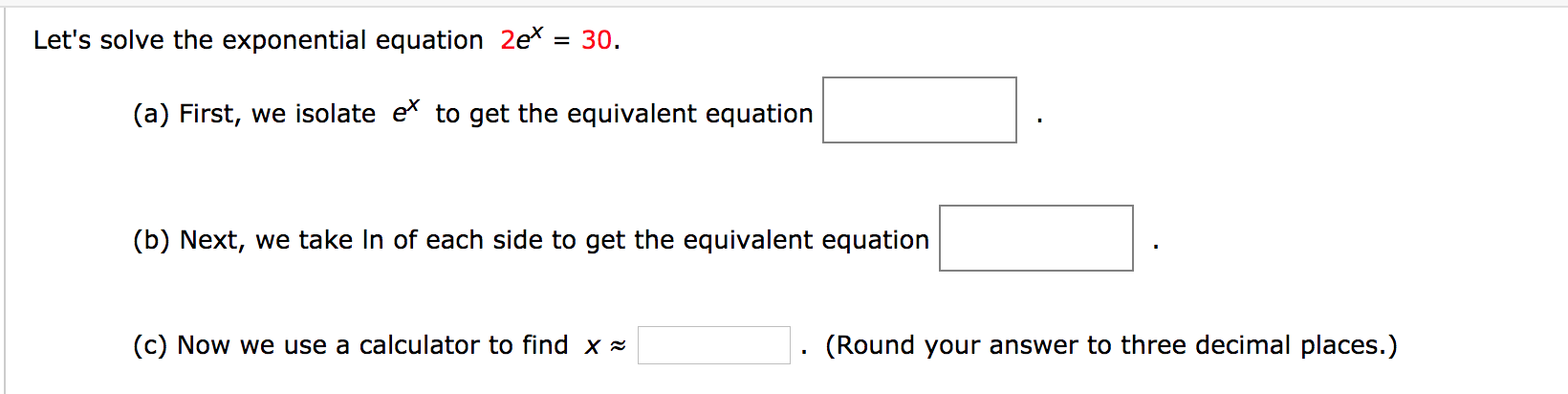 Solved Let's solve the logarithmic equation log(3) + log(x – | Chegg.com