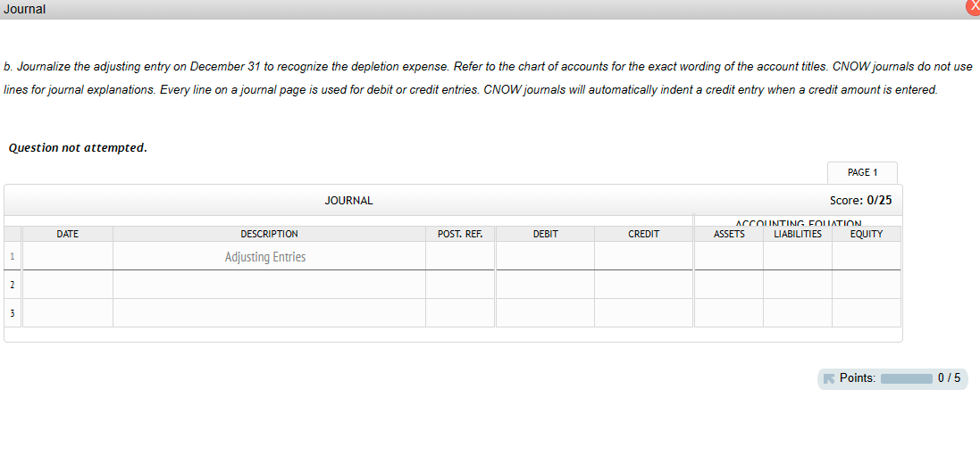 b. Journalize the adjusting entry on December 31 to | Chegg.com