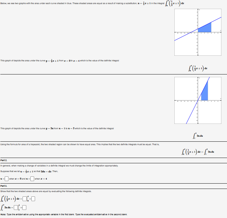 Solved Part 2.In general, when making a change of variables | Chegg.com
