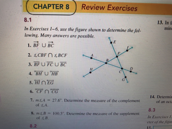 Solved CHAPTER 8 Review Exercises 8.1 13. In t In Exercises | Chegg.com