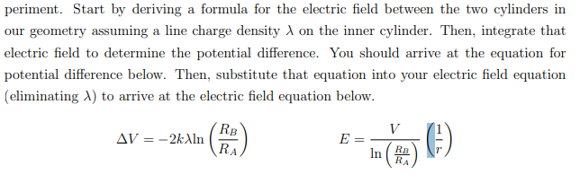 periment. Start by deriving a formula for the | Chegg.com