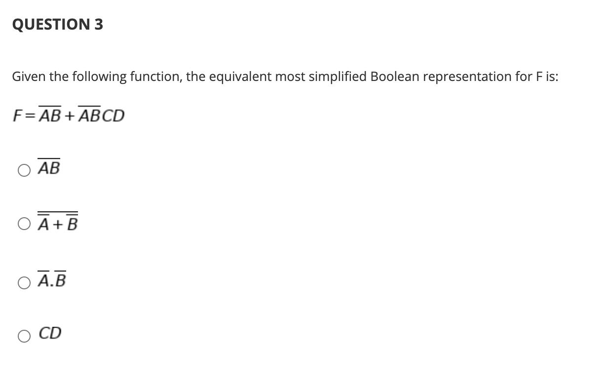 Solved Question 3 Given The Following Function The 