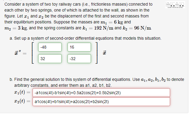 Solved Consider a system of two toy railway cars (i.e., | Chegg.com