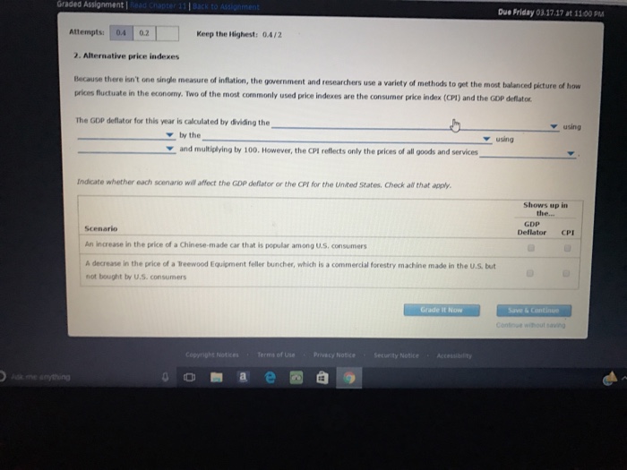 Solved Attempts Keep the Highest 12 4. Inflation and | Chegg.com