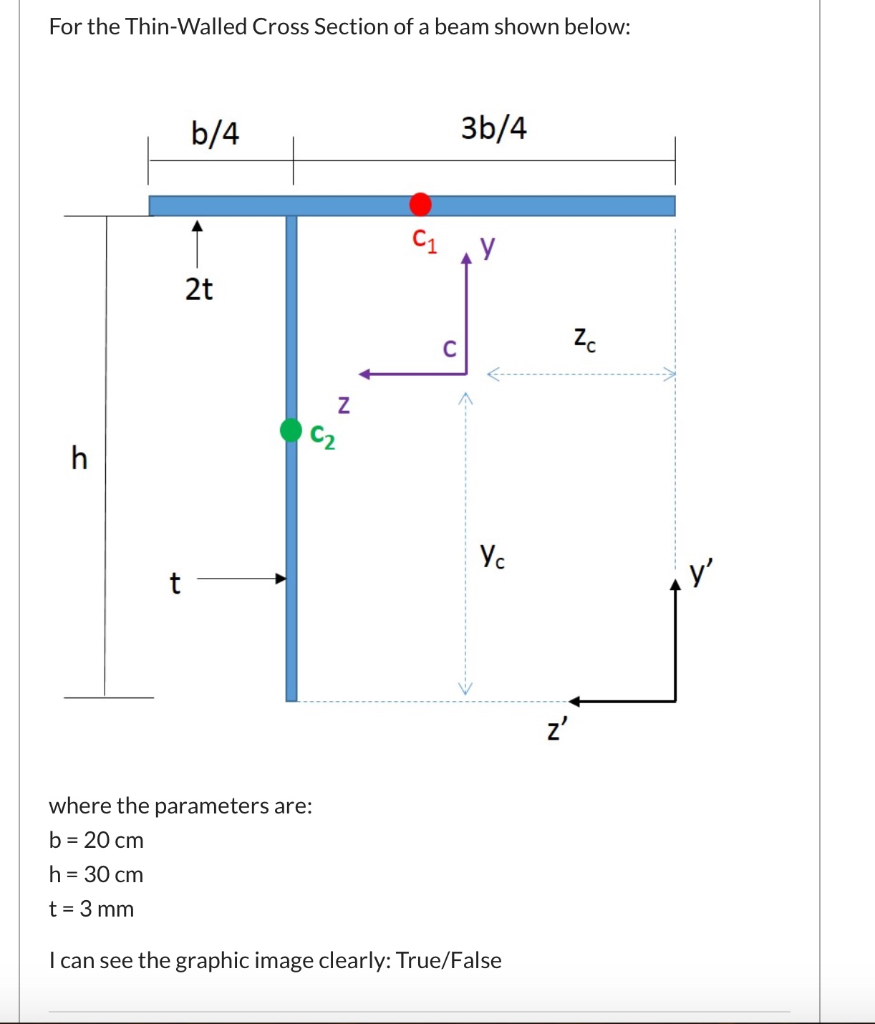 Solved a)Determine the distance yc from the y'-z' coordinate | Chegg.com