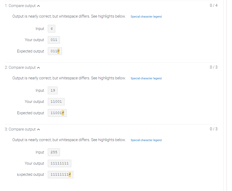 4.31 LAB: Convert to reverse binary Write a program | Chegg.com