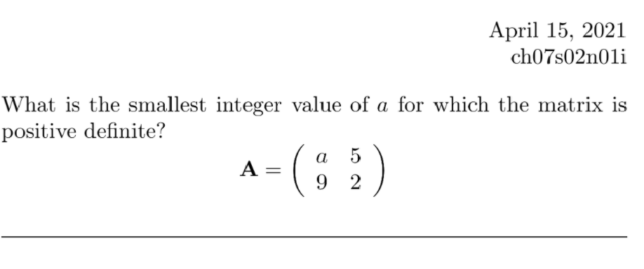Solved April 15, 2021 ch07s02n0li What is the smallest | Chegg.com