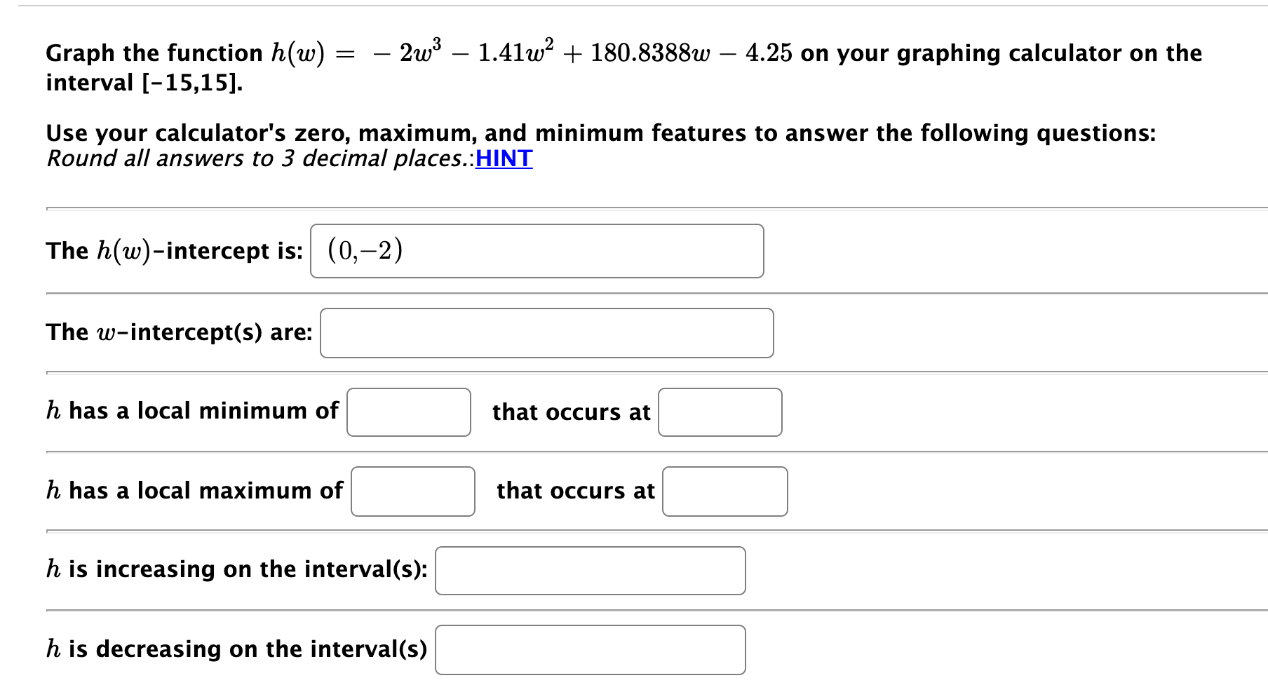 Solved Graph the function | Chegg.com