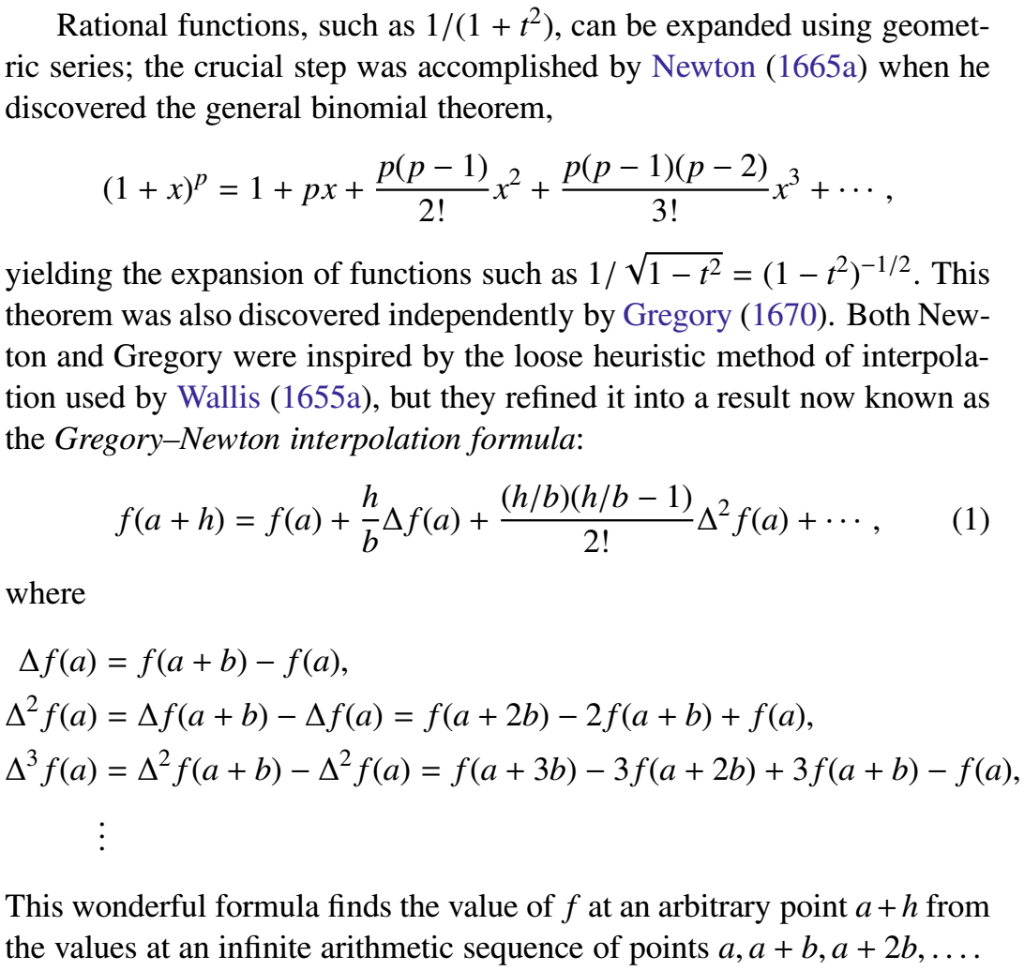The following is the Gregory-Newton interpolation | Chegg.com