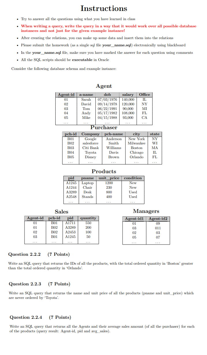Solved Instructions . Try to answer all the questions using | Chegg.com