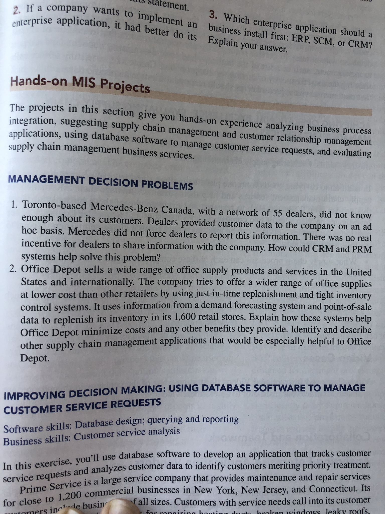 Solved 2. If a company wants to implement an 3. Which | Chegg.com