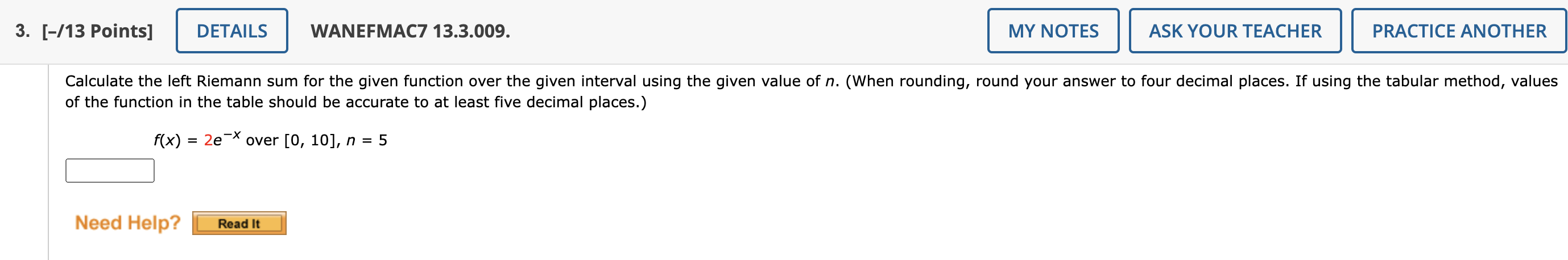 Solved [-/13 Points ] WANEFMAC7 13.3.009. of the function in | Chegg.com