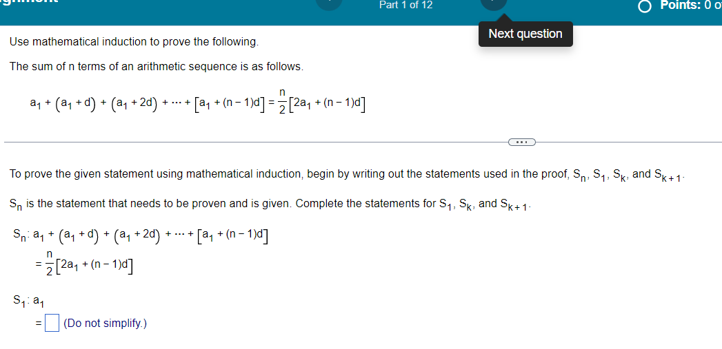 Solved Use mathematical induction to prove the following. | Chegg.com