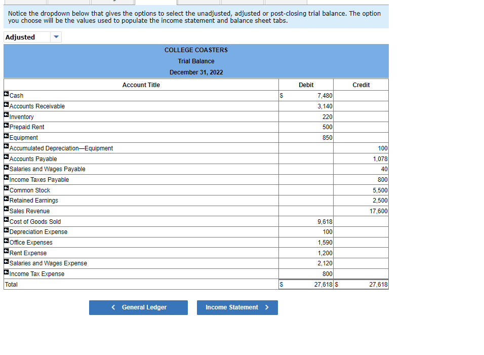 Solved Notice the dropdown below that gives the options to | Chegg.com