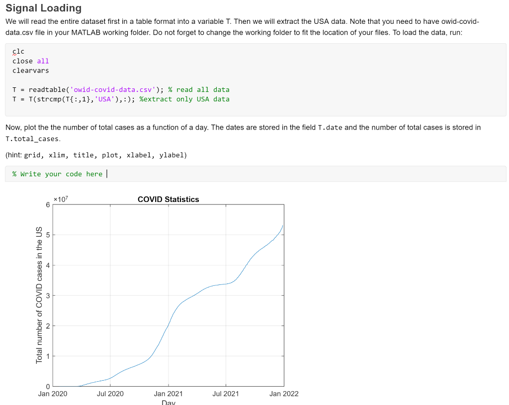 Solved Signal Loading We will read the entire dataset first | Chegg.com