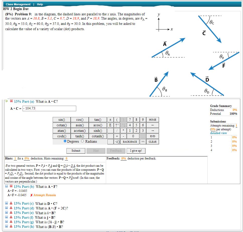 Solved Class Management Help HW 2 Begin Dat (8%) Problem 9: | Chegg.com