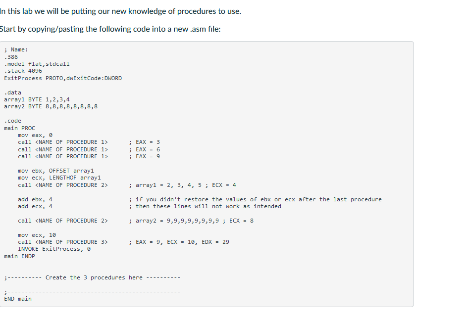 In this lab we will be putting our new knowledge of | Chegg.com