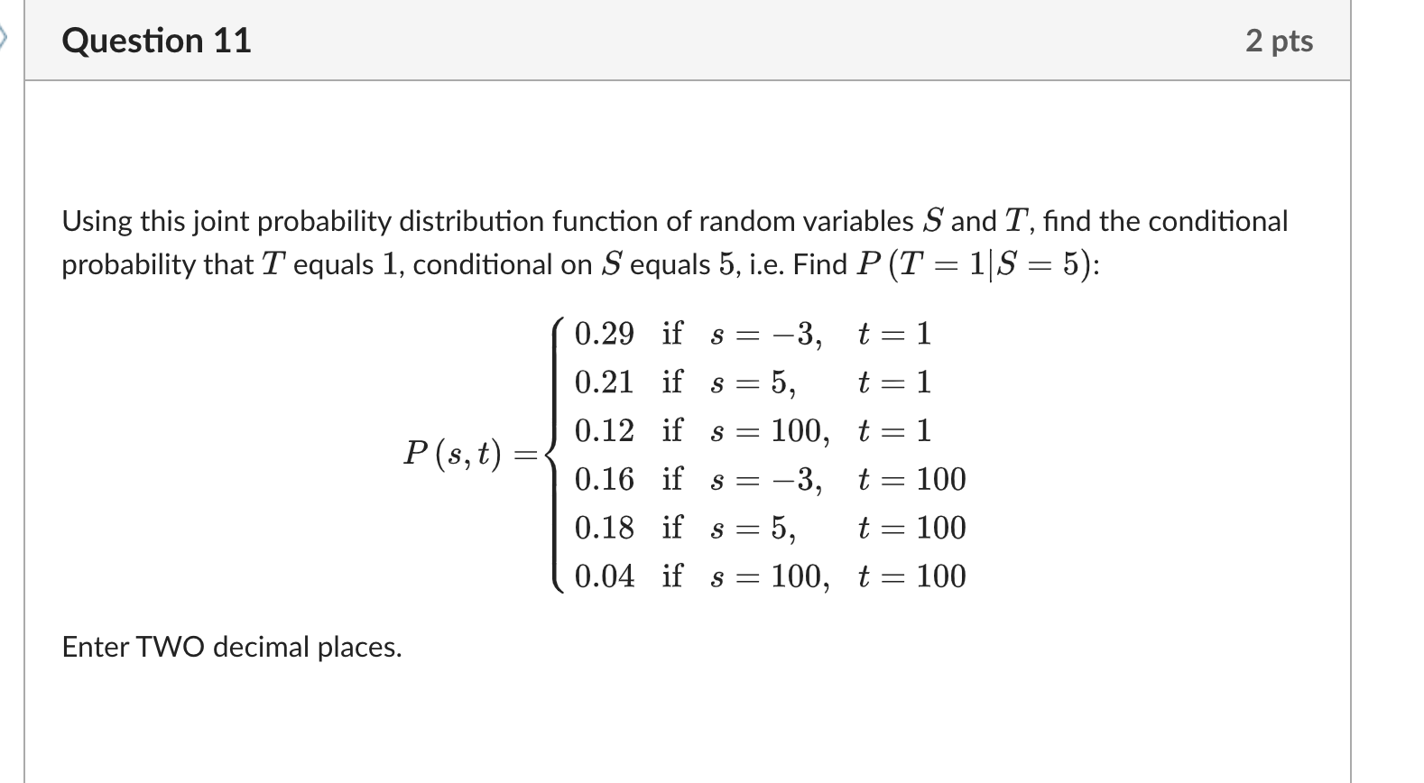 Solved You'll be using this joint probability distribution | Chegg.com