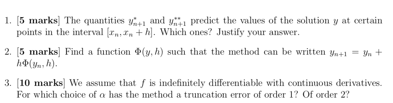 Solved Exercise 2 (20 marks). Let α be a real number and | Chegg.com
