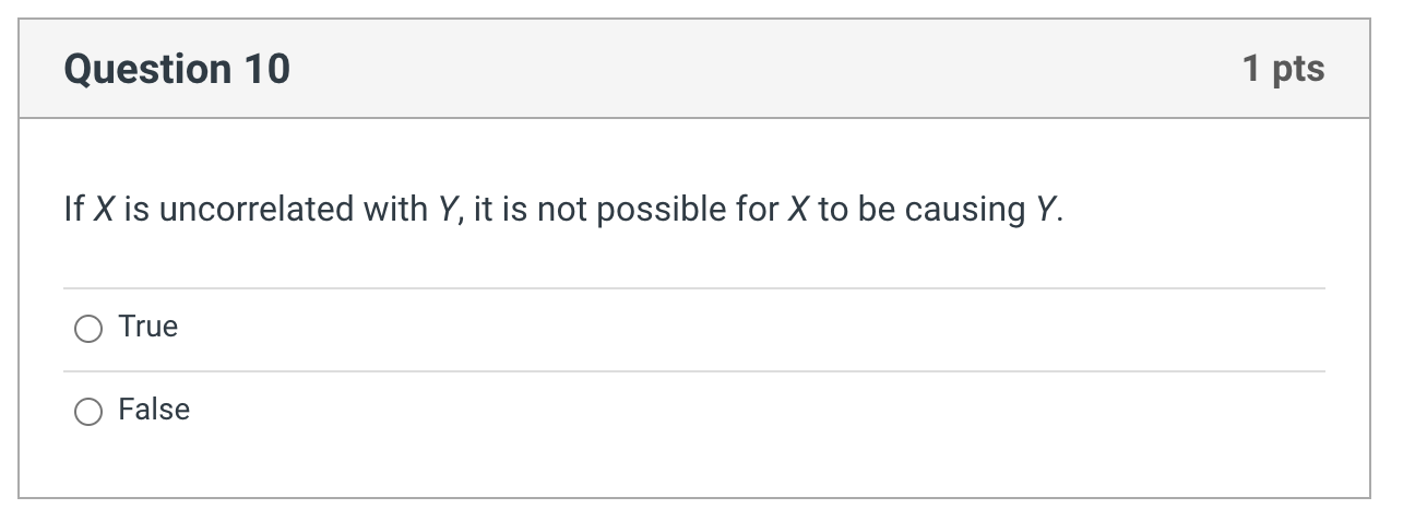 Solved If X is uncorrelated with Y, it is not possible for X | Chegg.com