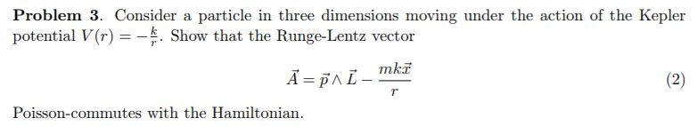 Solved Problem 3. Consider a particle in three dimensions | Chegg.com