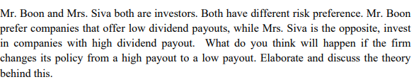 Solved Mr. Boon and Mrs. Siva both are investors. Both have | Chegg.com