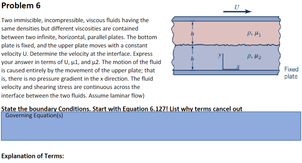 Solved Two immiscible, incompressible, viscous fluids having | Chegg.com