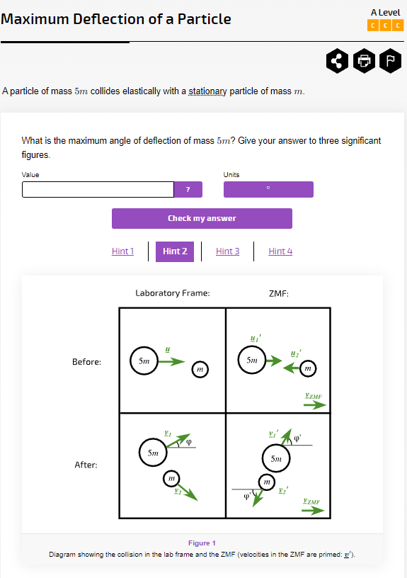 Solved particle of mass 5m collides elastically with a | Chegg.com