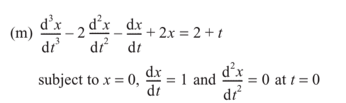 Solved 5) Using Laplace transform methods, solve for t | Chegg.com