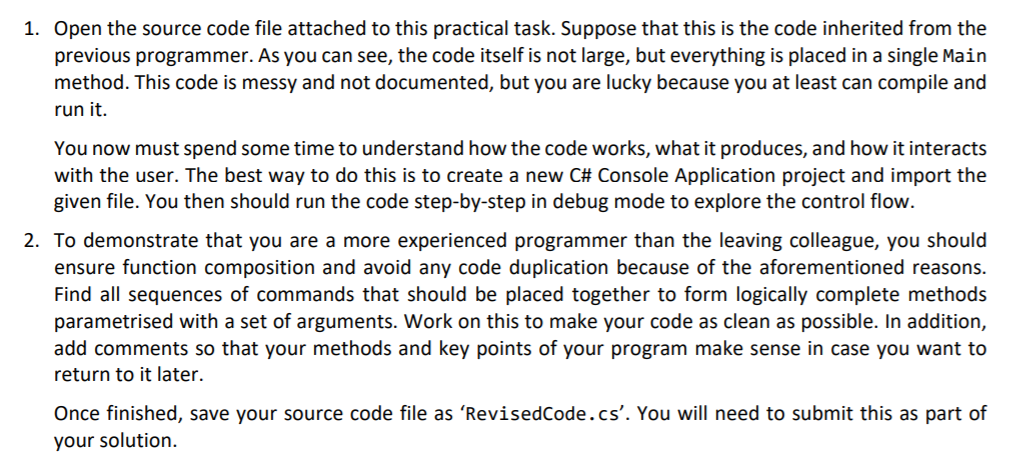 Solved the question is this code is one single function I | Chegg.com