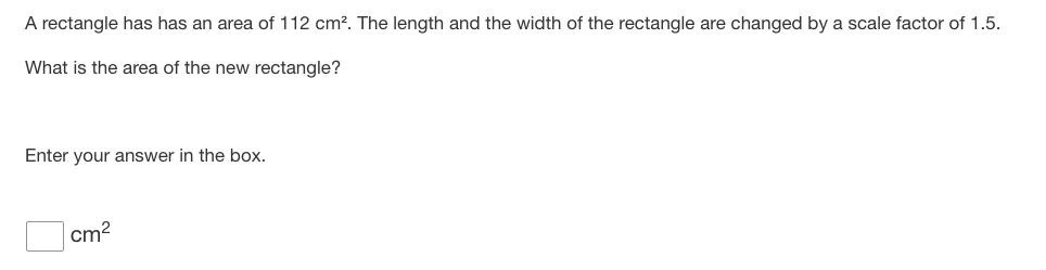 Solved A rectangle has has an area of 112 cm2. The length | Chegg.com